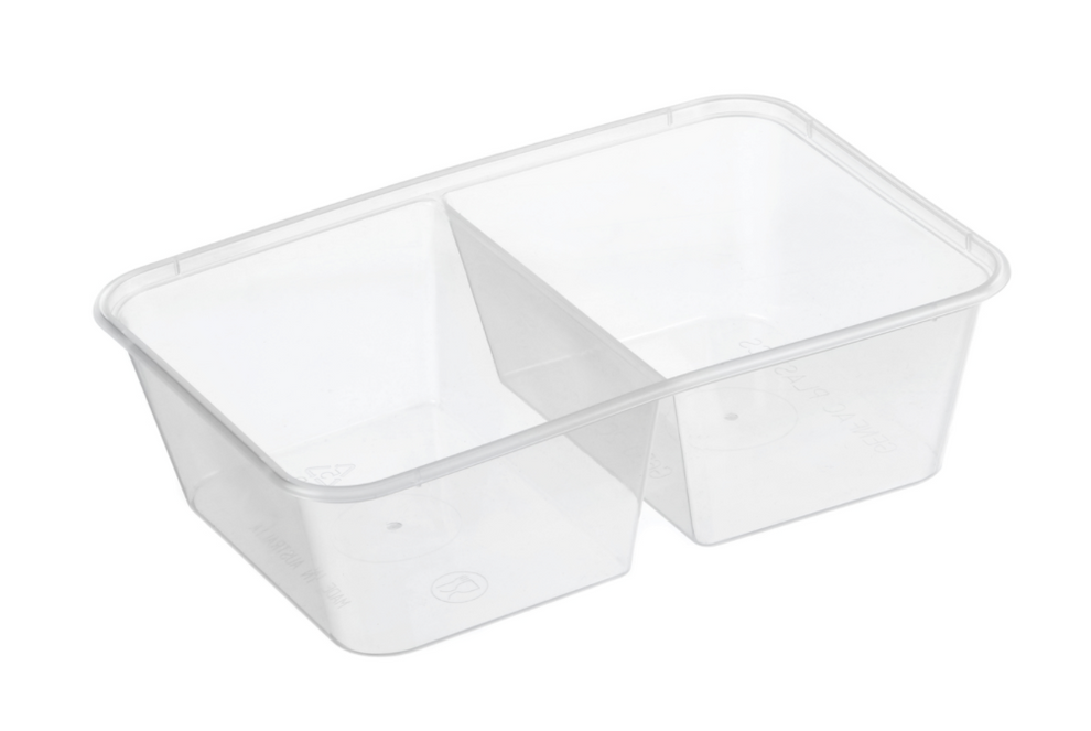 Genfac G650ml Two Compartment Container (Carton of 500) – Summitpackaging