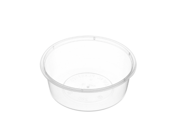 Genfac 280ml 1000 Round Container Natural – Summitpackaging