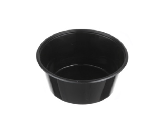 Genfac 280ml G10 Round Container Black – Summitpackaging