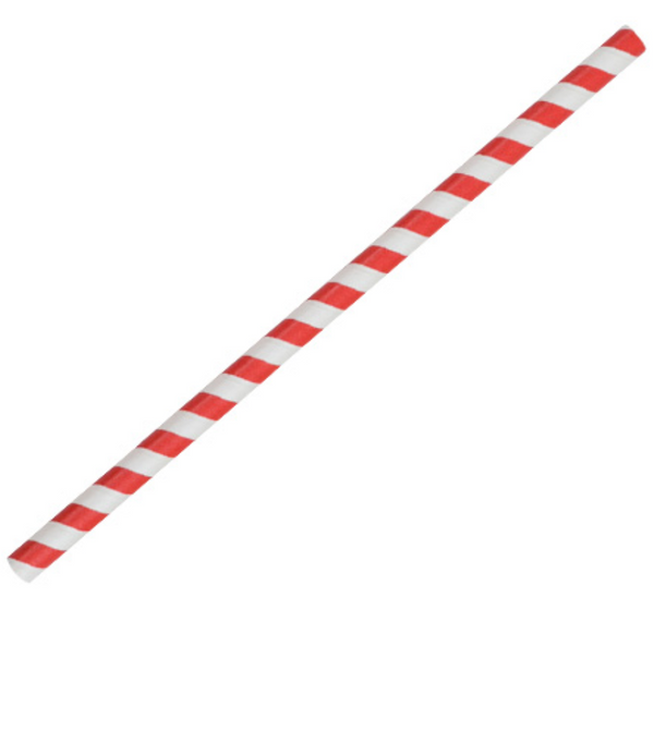 Jumbo Paper Straw Red Stripe (Carton of 2500) – Summitpackaging