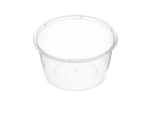 Genfac 440ml Round Container Natural – Summitpackaging