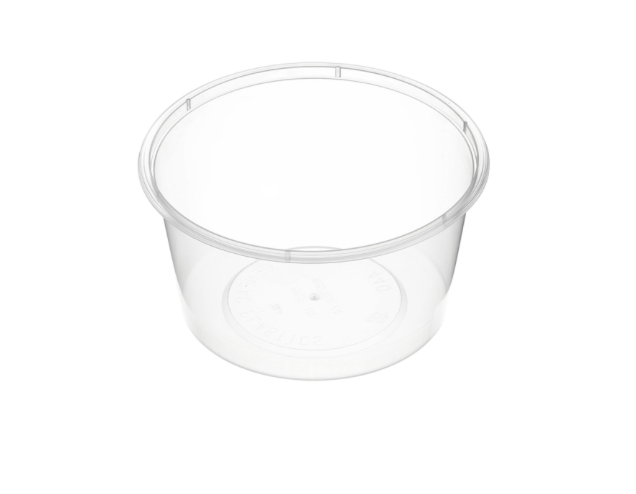Genfac 440ml Round Container Natural (Carton of 500) – Summitpackaging